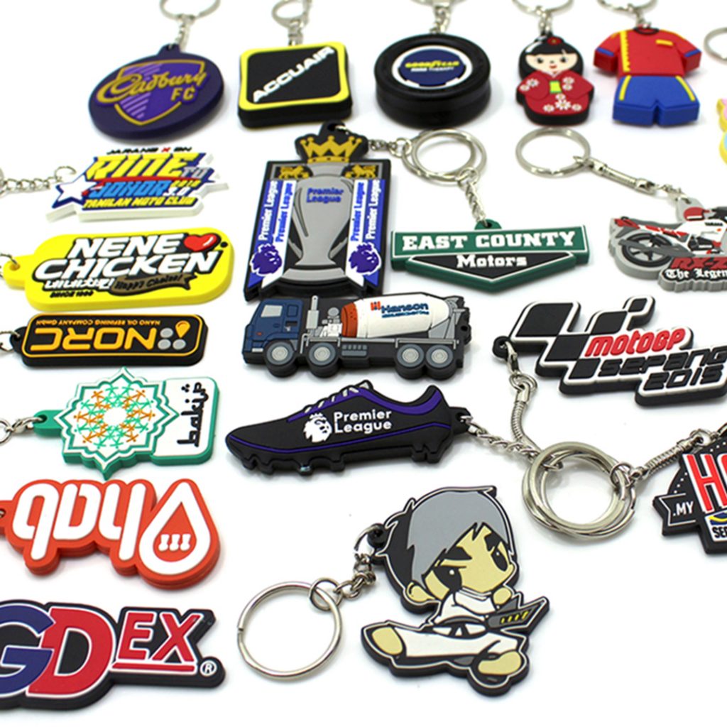 Customised PVC Rubber Keychain Custom Made (One side Emboss) – Rubberman
