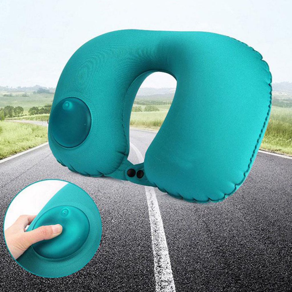 U-shaped Neck Pillow Portable (Press Type Air ) – Rubberman